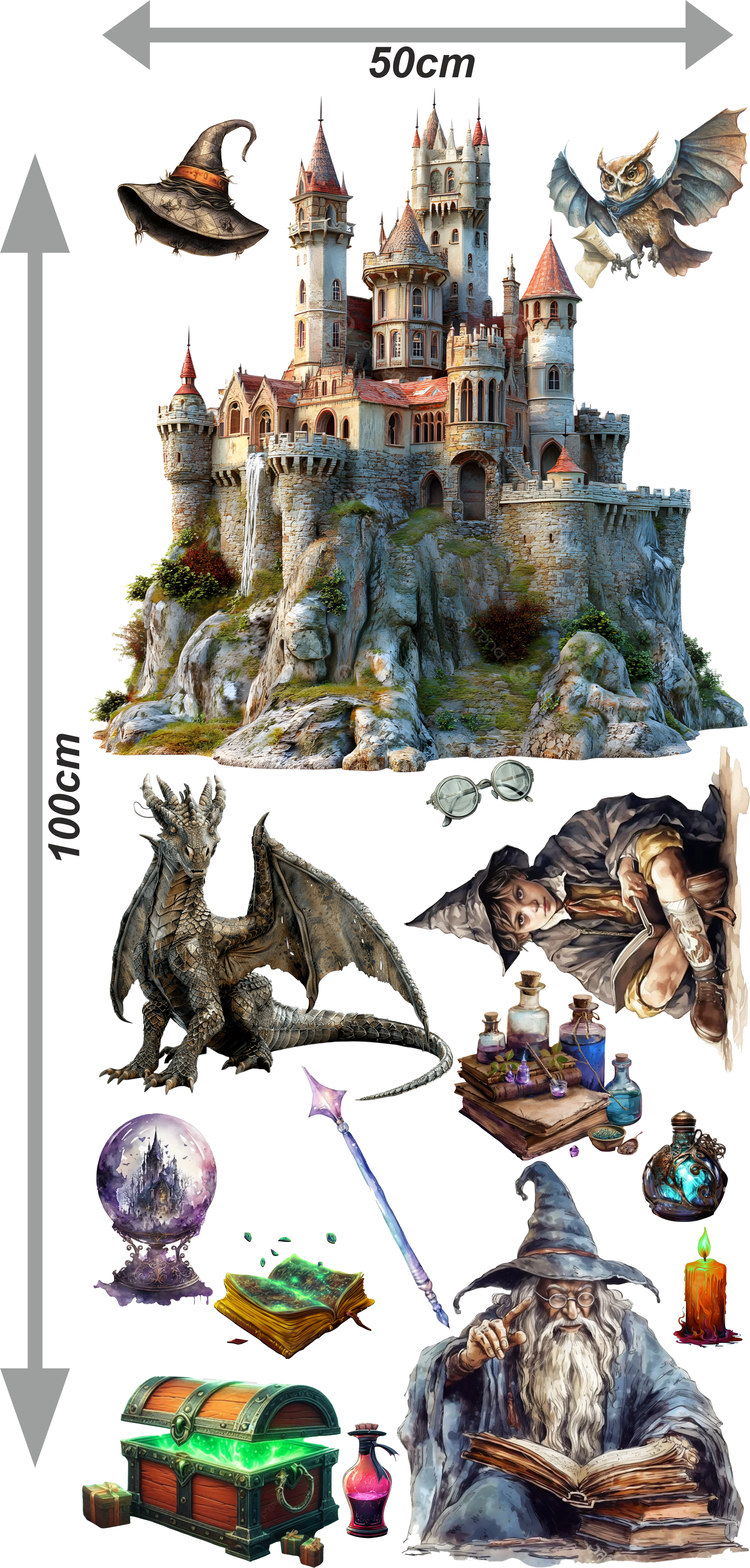 Harry Potter Flying wall art sticker, great for any room – Wall Art Shop