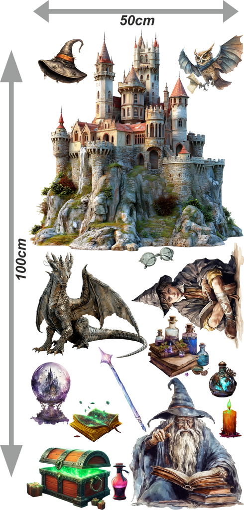 Harry Potter Flying wall art sticker, great for any room – Wall Art Shop