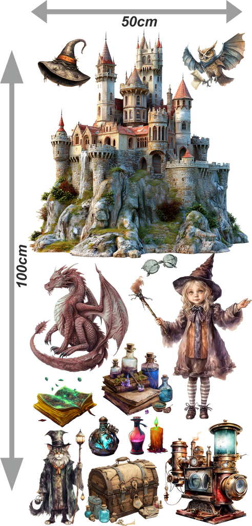 Harry Potter Flying wall art sticker, great for any room – Wall Art Shop